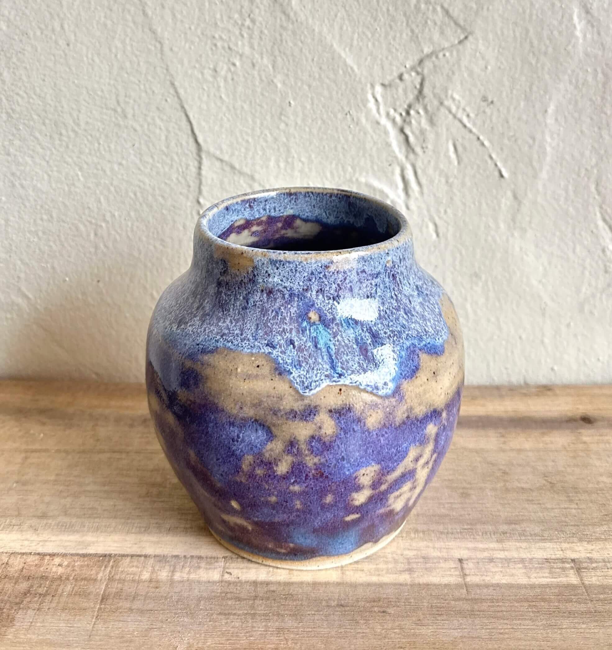 Periwinkle and Indigo Dipped Vase | Sarah Glass Ceramics