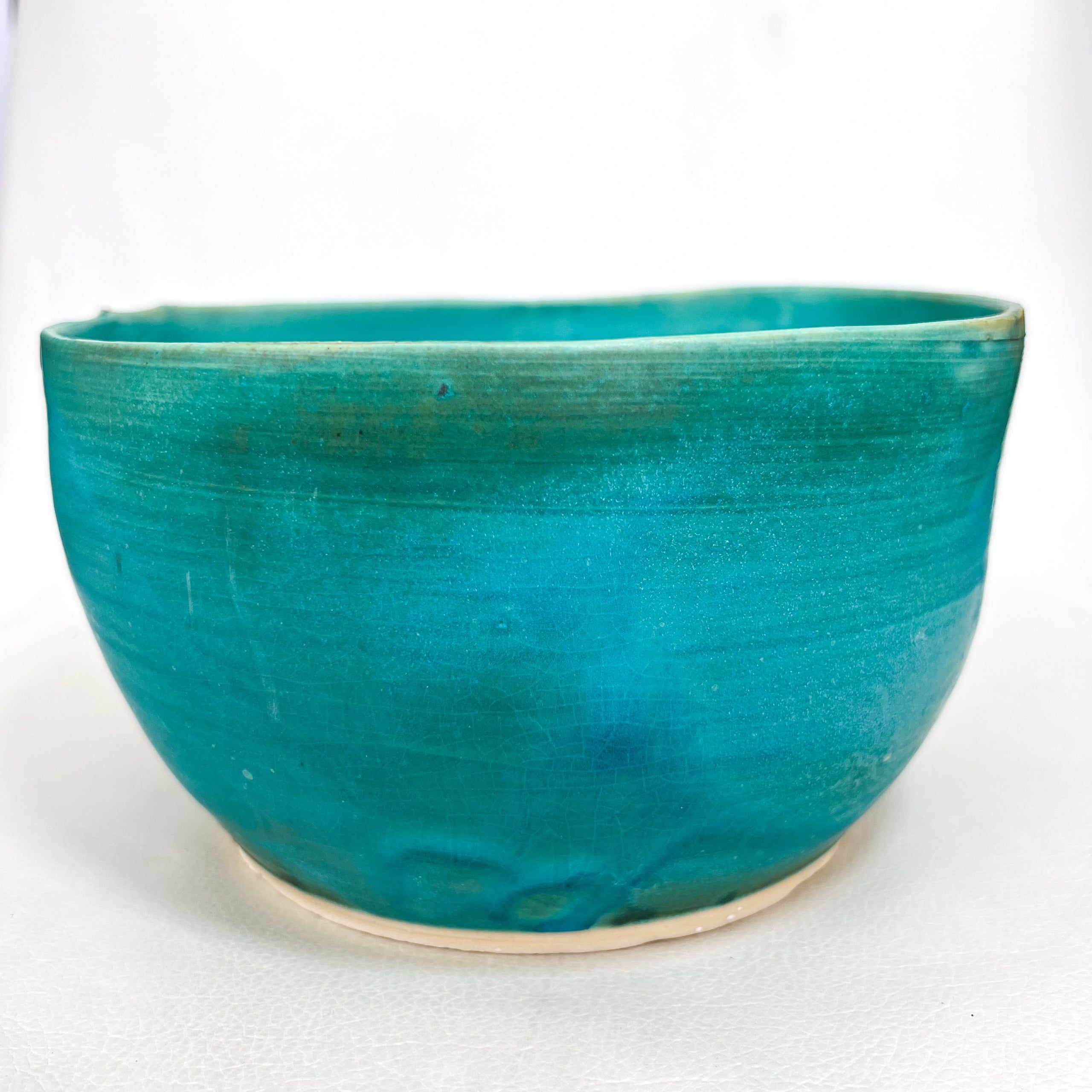 Matte Turquoise Planter Sarah Glass Ceramics