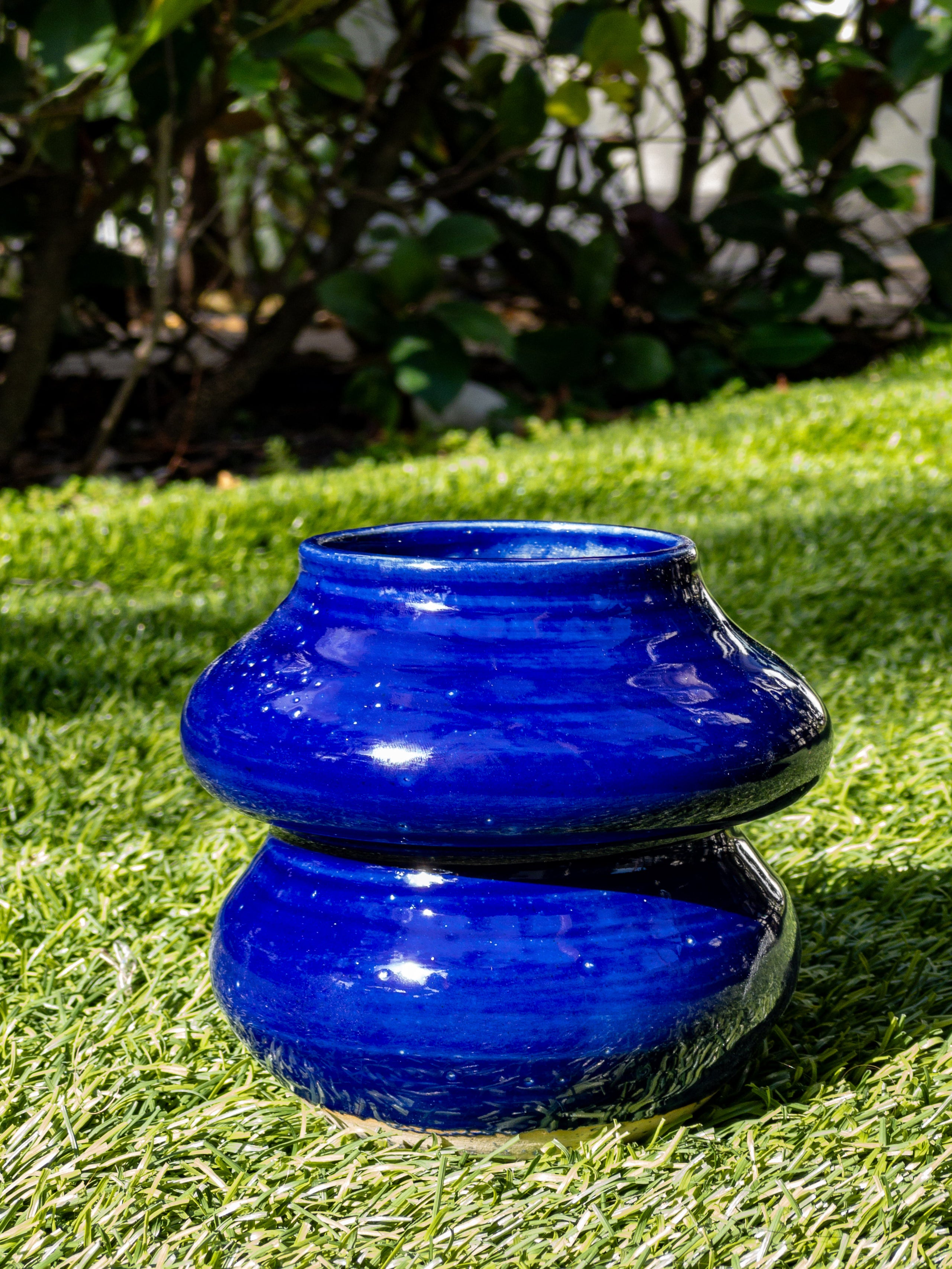 Cobalt Bubble Vase Sarah Glass Ceramics